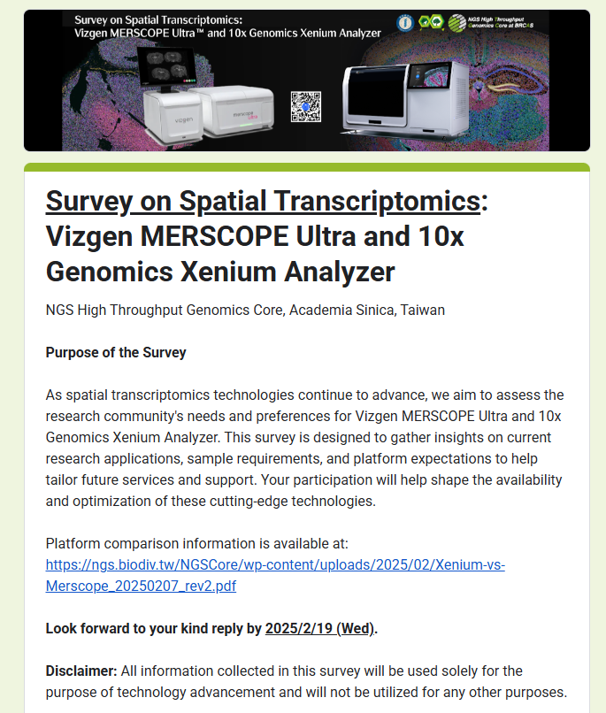 Survey on Spatial Transcriptomics: Vizgen MERSCOPE Ultra and 10x Genomics Xenium Analyzer – NGS ...